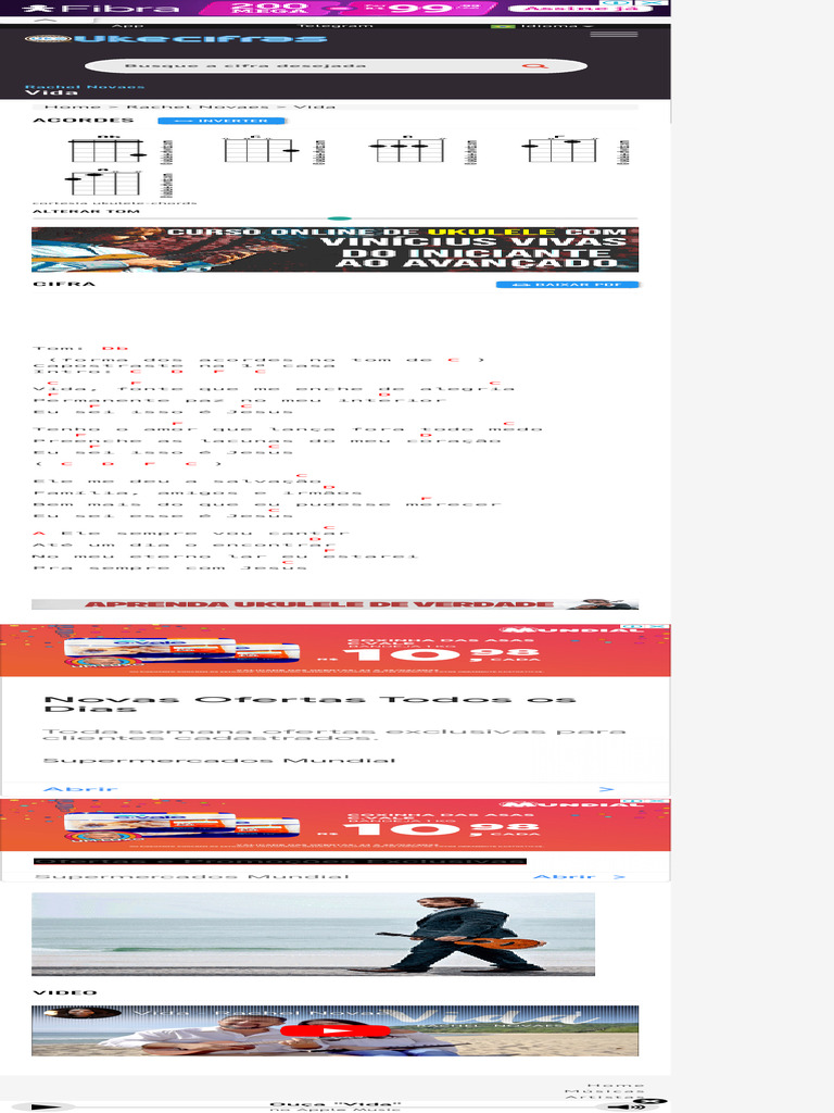 Vida - Rachel Novaes Cifra para Ukulele (Uke Cifras) | PDF