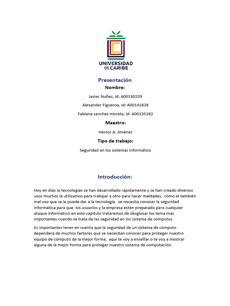 Seguridad en Sistemas Informáticos | PDF | Clave (criptografía ...