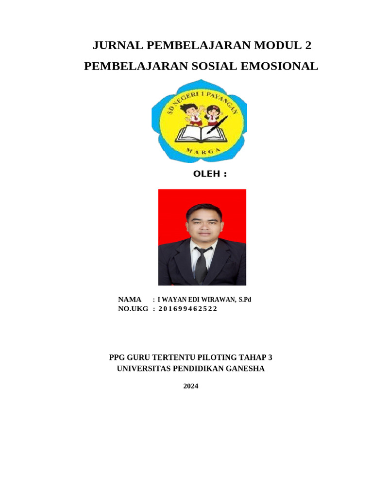 Jurnal Pembelajaranku - Pembelajaran Sosial Emosional | PDF