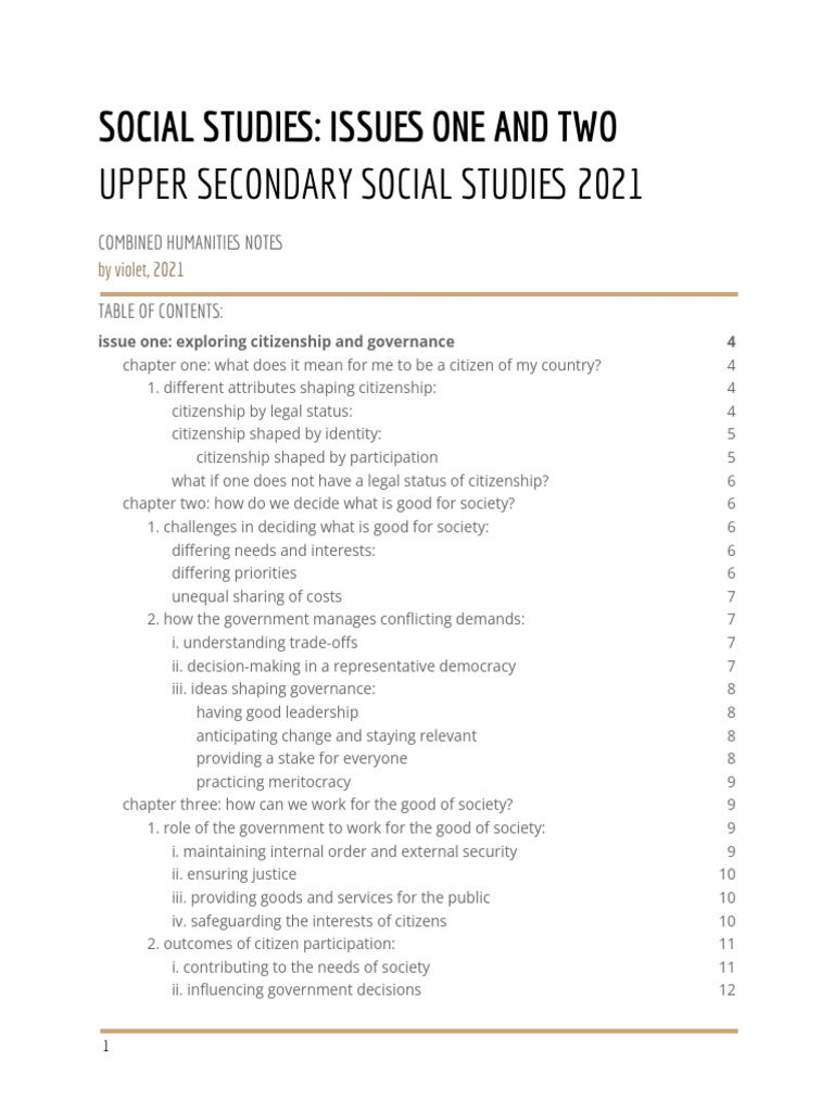 Violet's Social Studies Notes | PDF