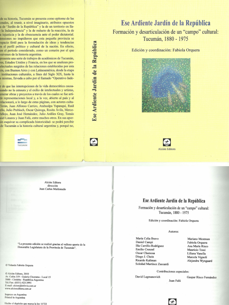 Cap Libro Orquera 2010 | PDF