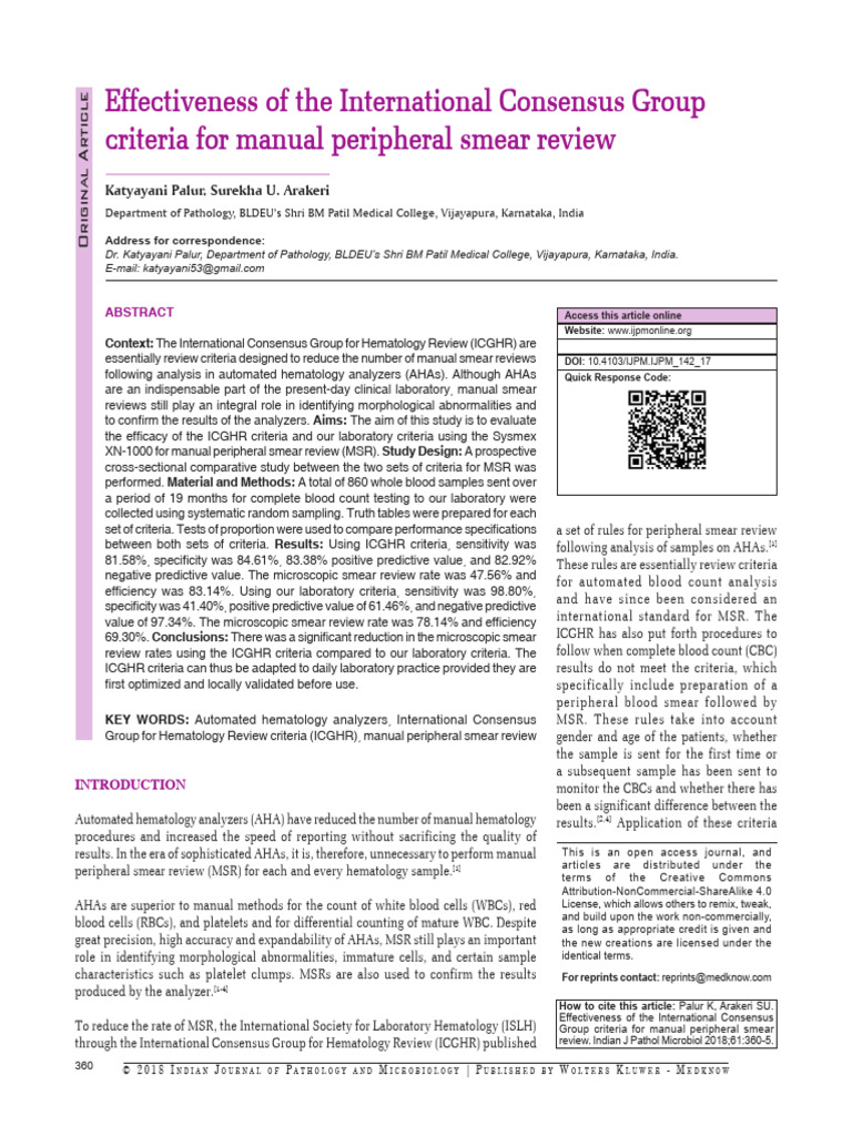 Effectiveness of The International Consensus Group.12 | PDF