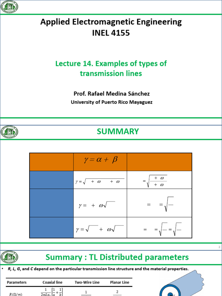 14. Examples of types of transmission lines | PDF