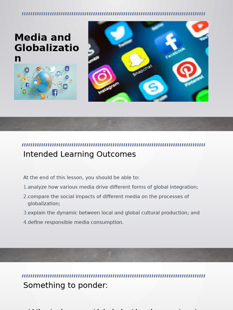 Media and Globalization - Final Copy-1 | PDF | Globalization | Mass Media