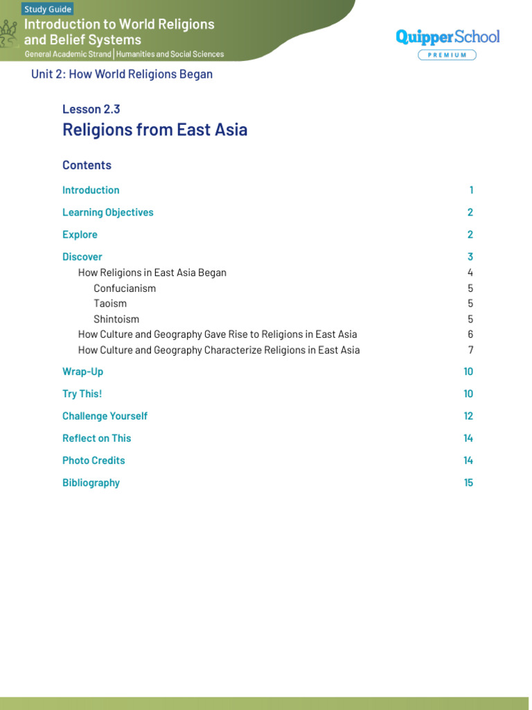 2.3 Rel.-2.3 Religions From East Asia-01 | PDF | East Asian Religions ...