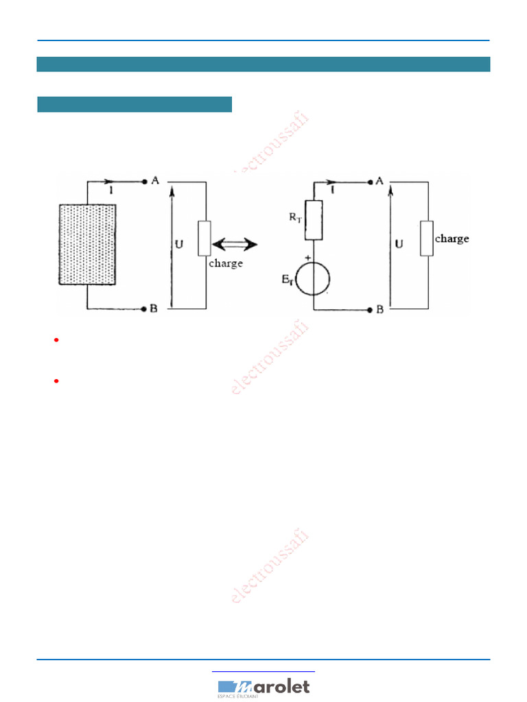 E - Thevenin Exercise Electrocinétique - Physique 2 2020 2021 | PDF