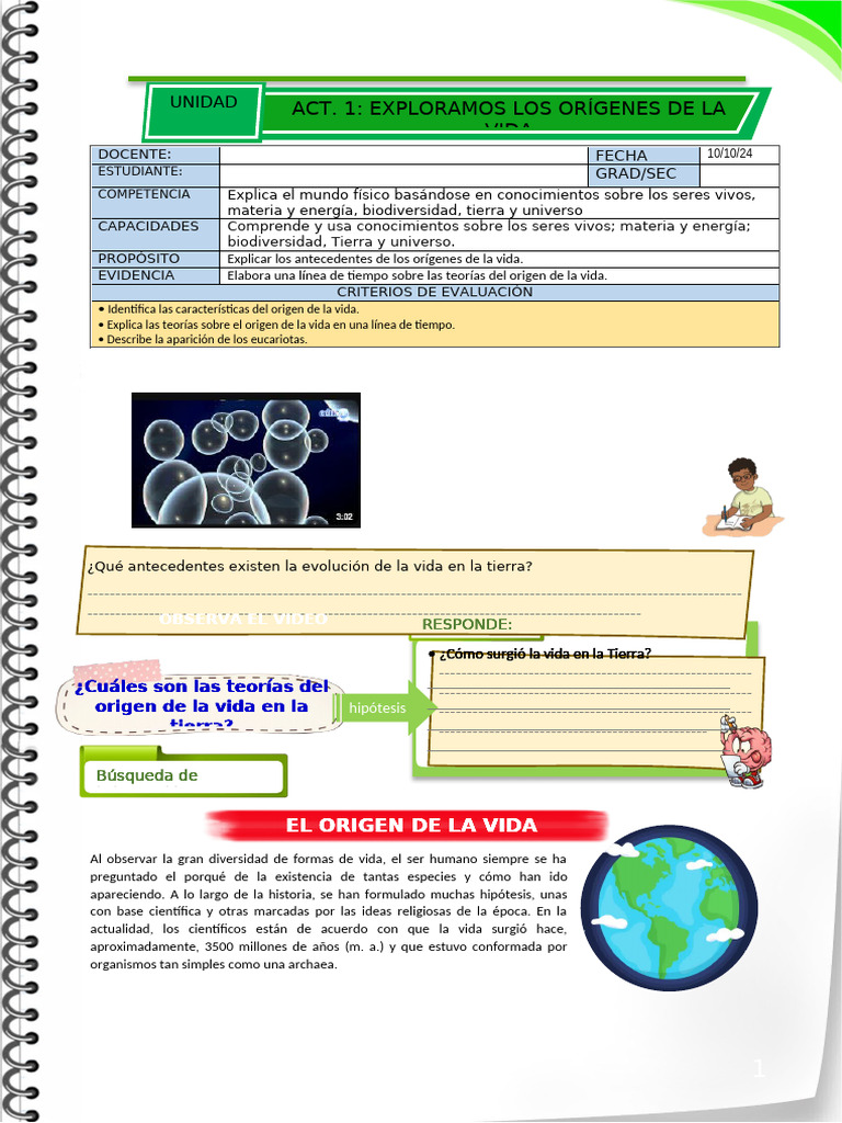 A 4º Act 1 Cyt Und 7 | PDF
