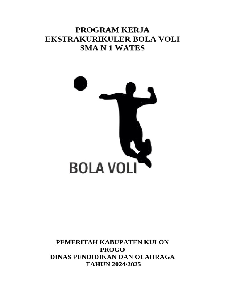 program kerja ekstrakurikuler voli | PDF