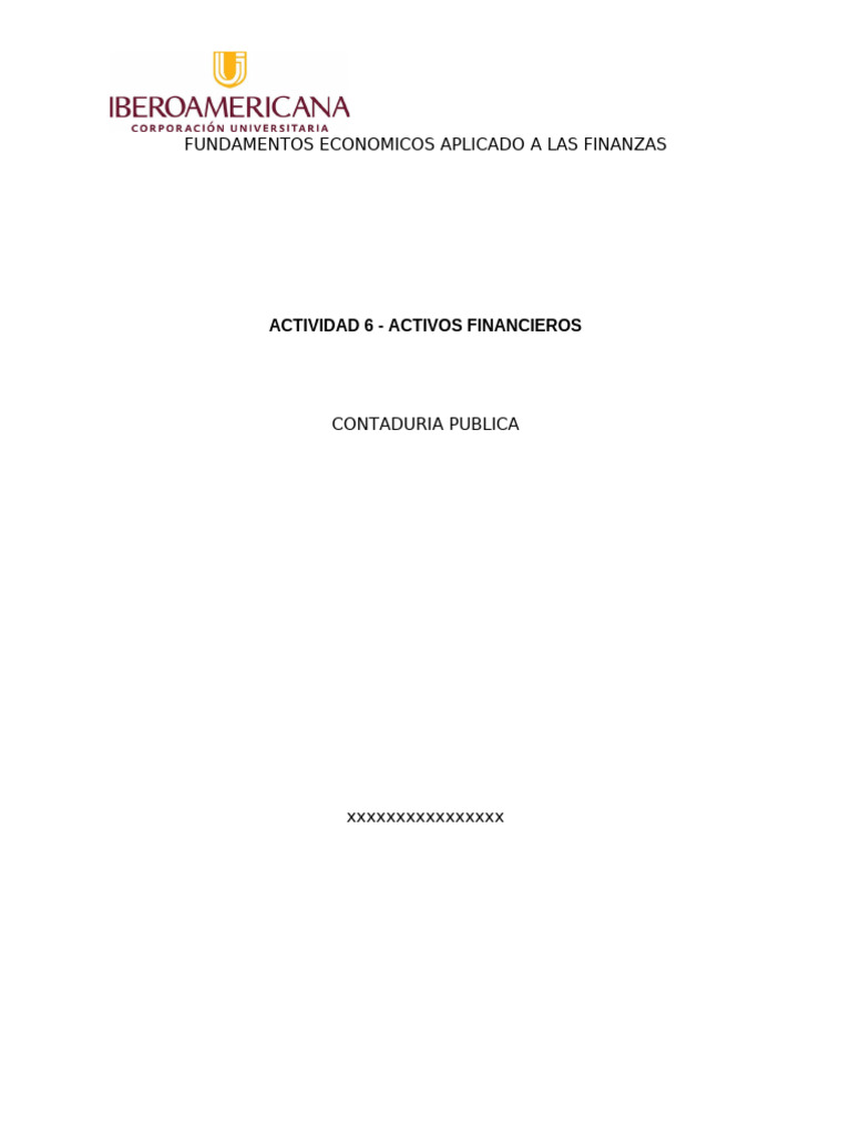 Act6 Fundamentos Ec | PDF
