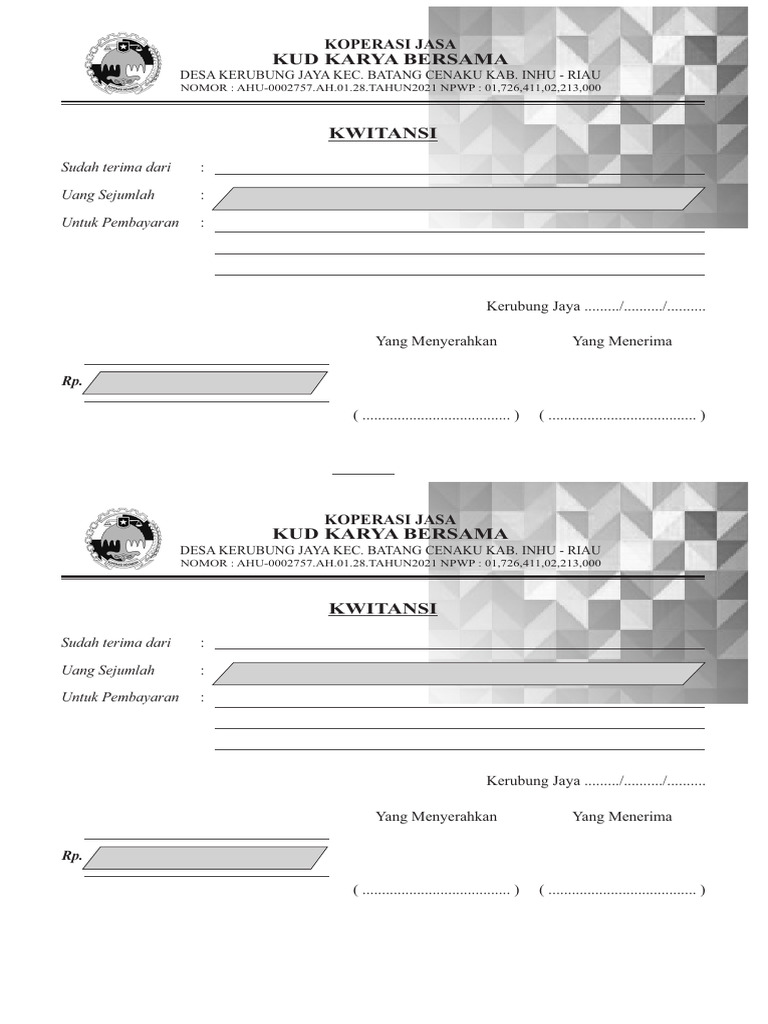 Kwitansi Kud | PDF