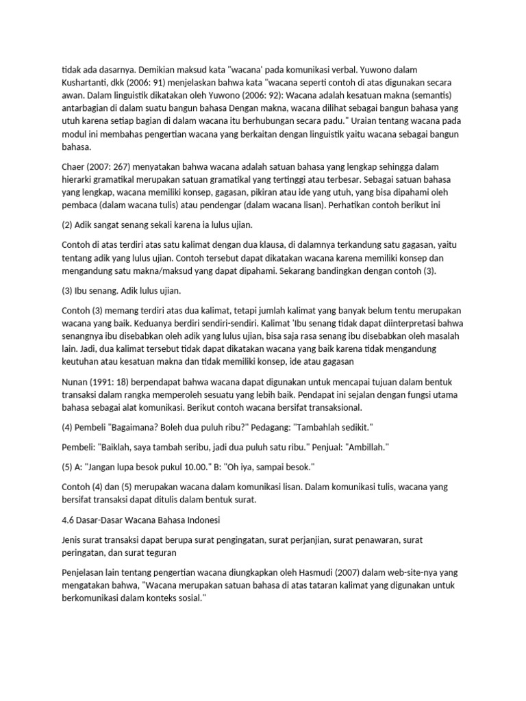 Rangkuman Bahasa Indonesia | PDF