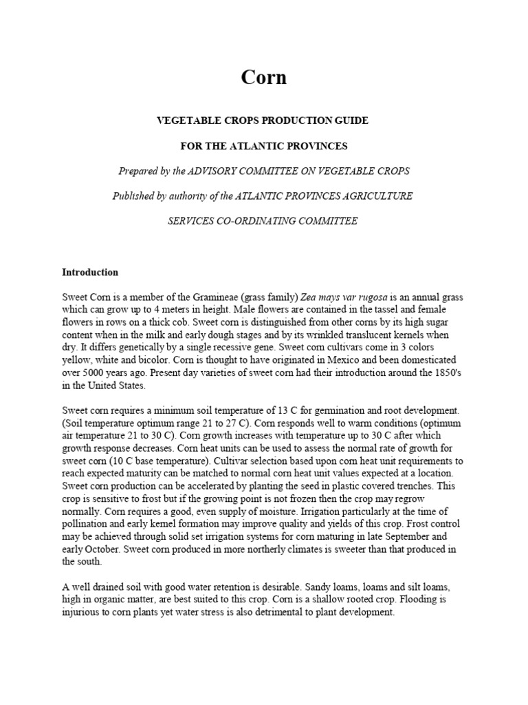 Agrifoods Plants PDF Corn | PDF