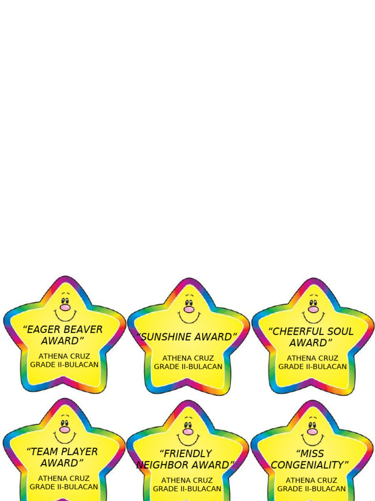 Deped Award Star Design | PDF