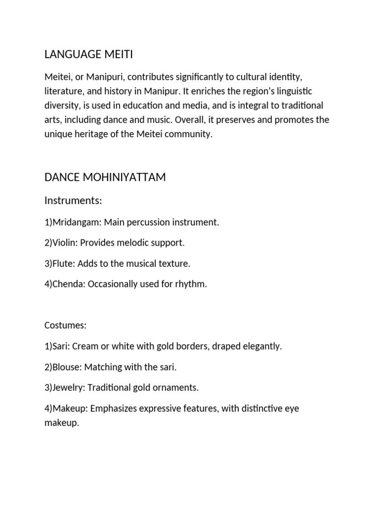 Language Meiti | PDF