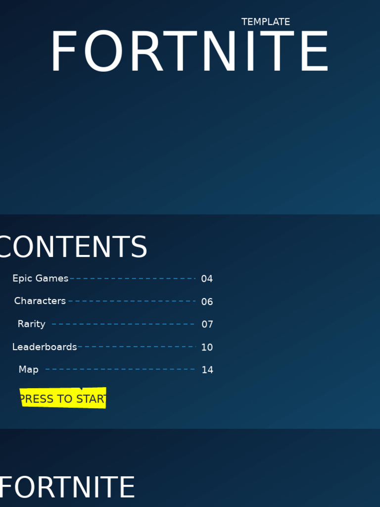 Fortnite Template - Animated | PDF
