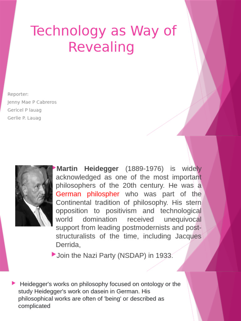 Technology's Role in Society's Truth | PDF | Martin Heidegger | Western ...