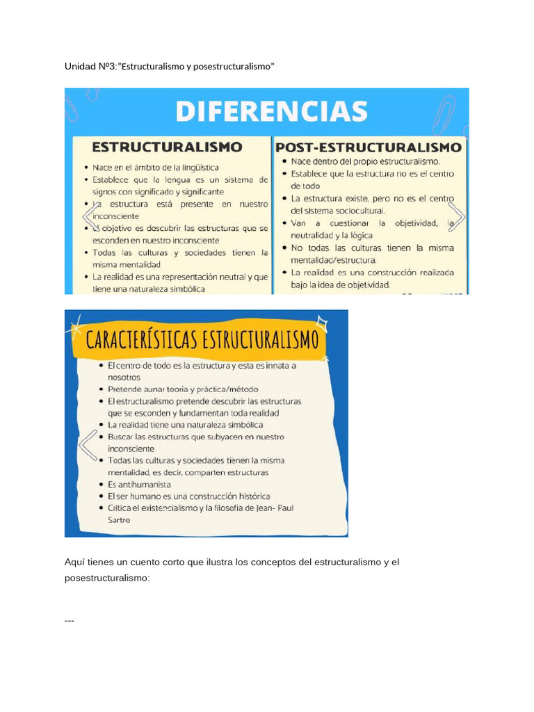Unidad Nº3 - "Estructuralismo y Posestructuralismo" | PDF