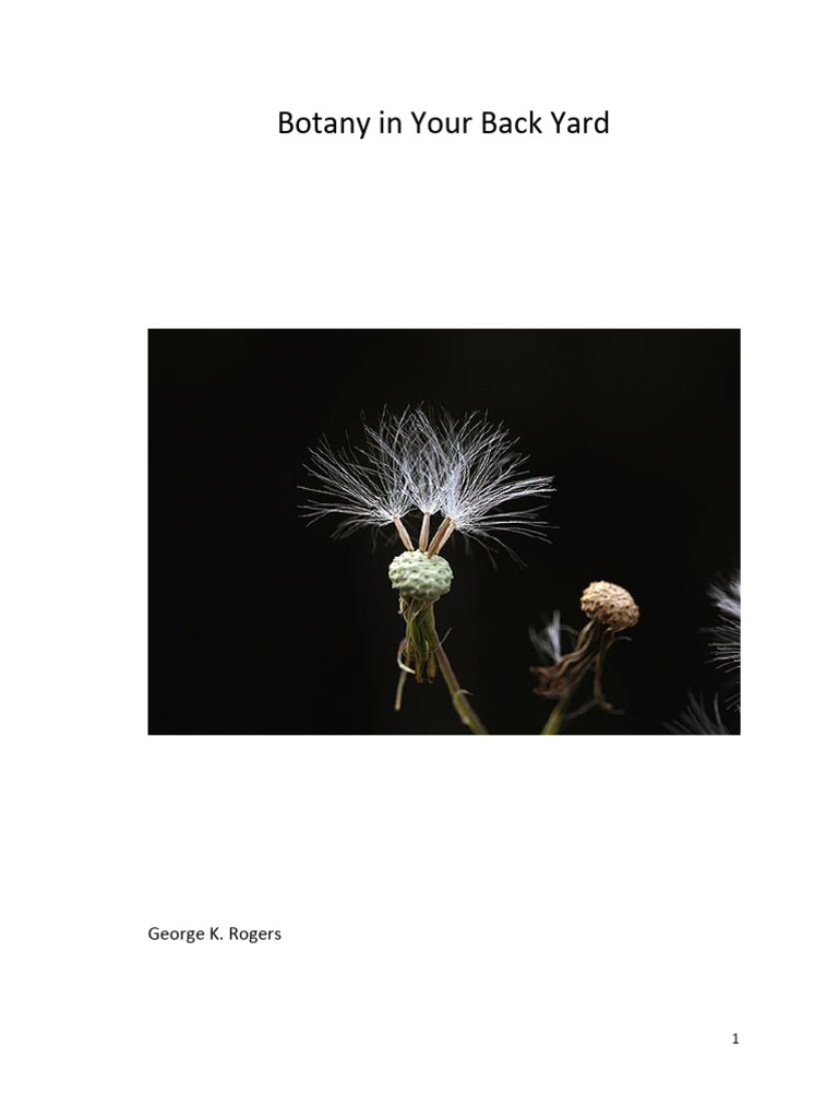 Botany in Your Backyard Textbook | PDF