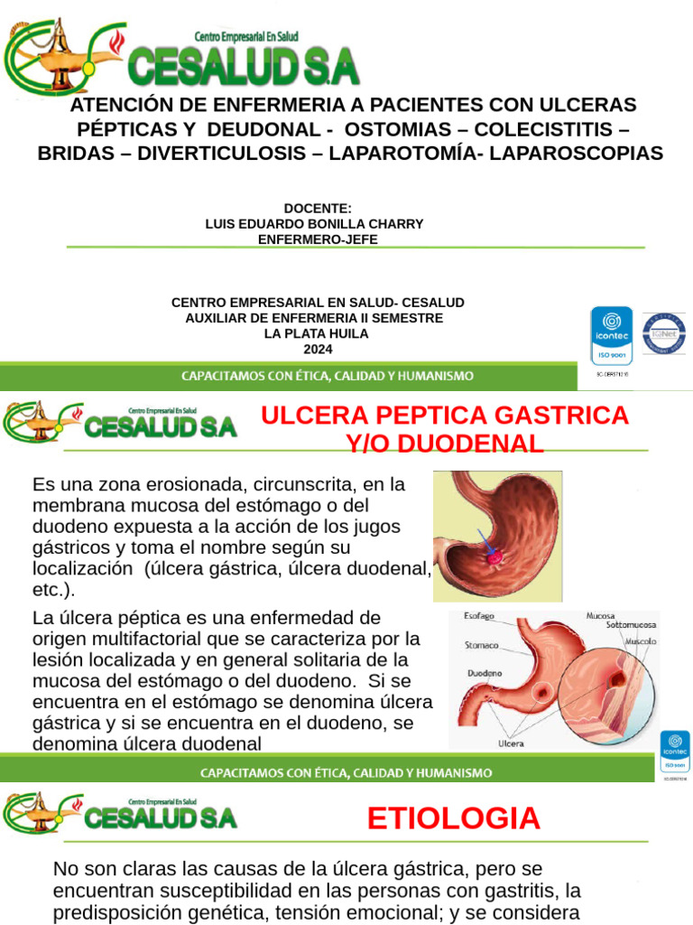 Clase de Ulceras - Edy | PDF