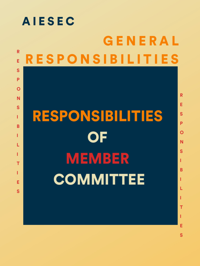 (DAY 4) Section 7.6 - General Responsibilities | PDF