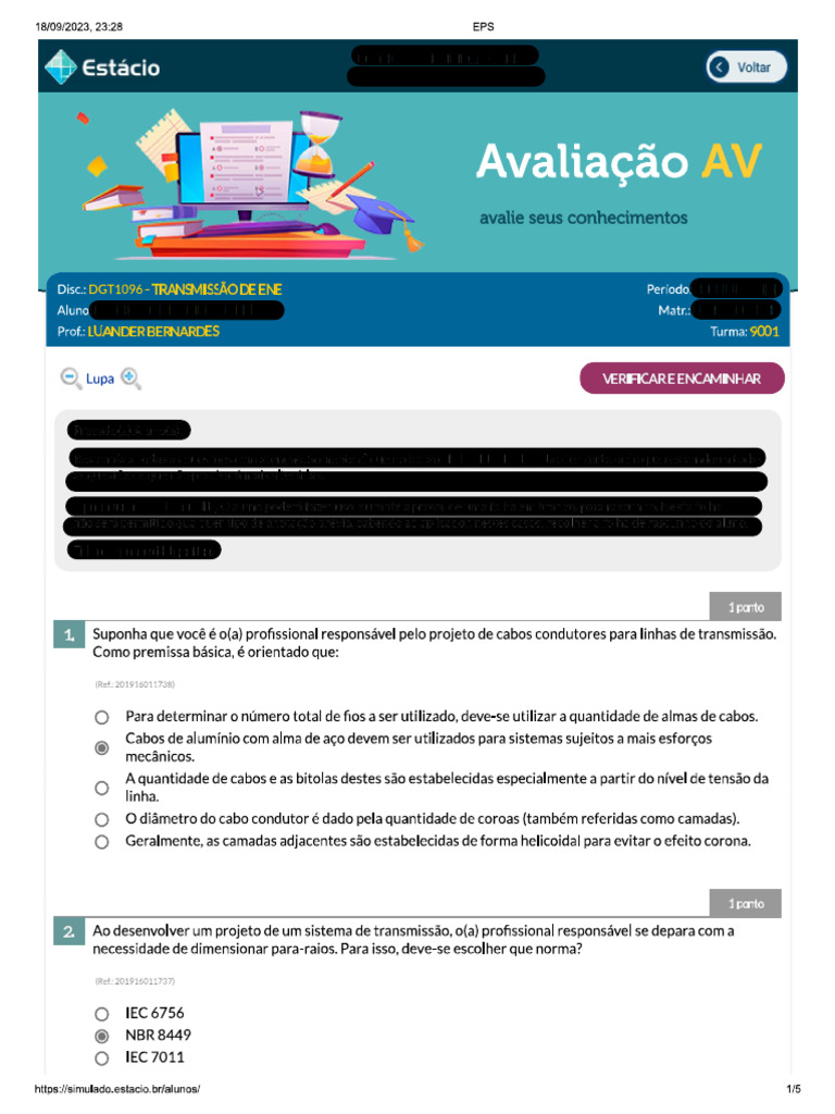 Estácio Alunos3 Prova | PDF