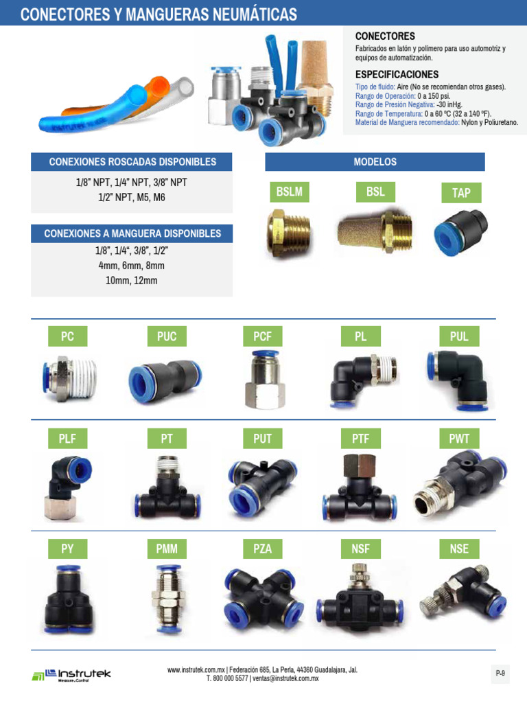 Conectores_fittings_neumaticos | PDF