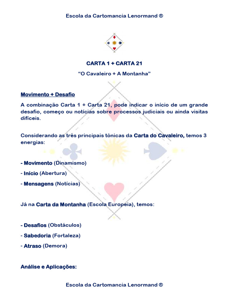 Carta 1 + Carta 21 oficial | PDF