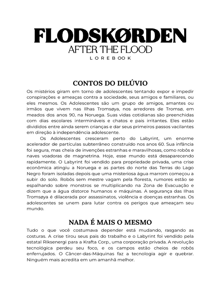 After The Flood - Lorebook | PDF