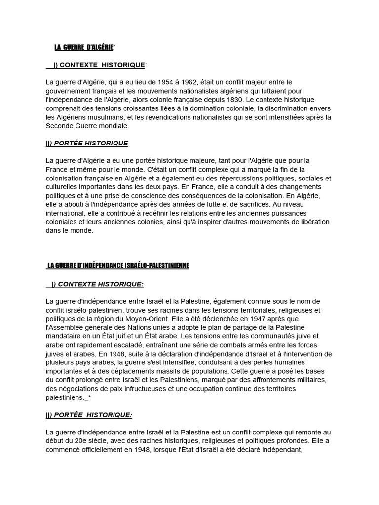 Contexte Historique Et Porté Historique 2 | PDF