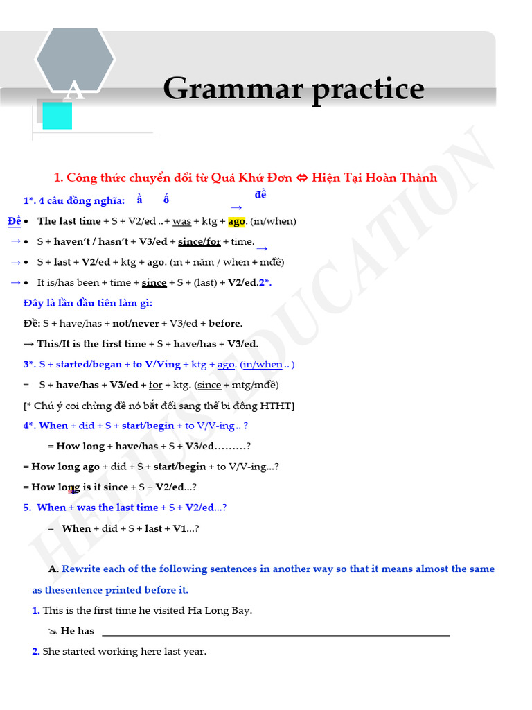 Revision Preposition, If, QKĐ To HTHT | PDF
