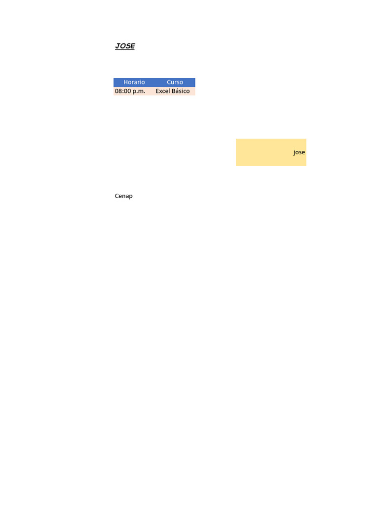 Clase # 1 Excel | PDF