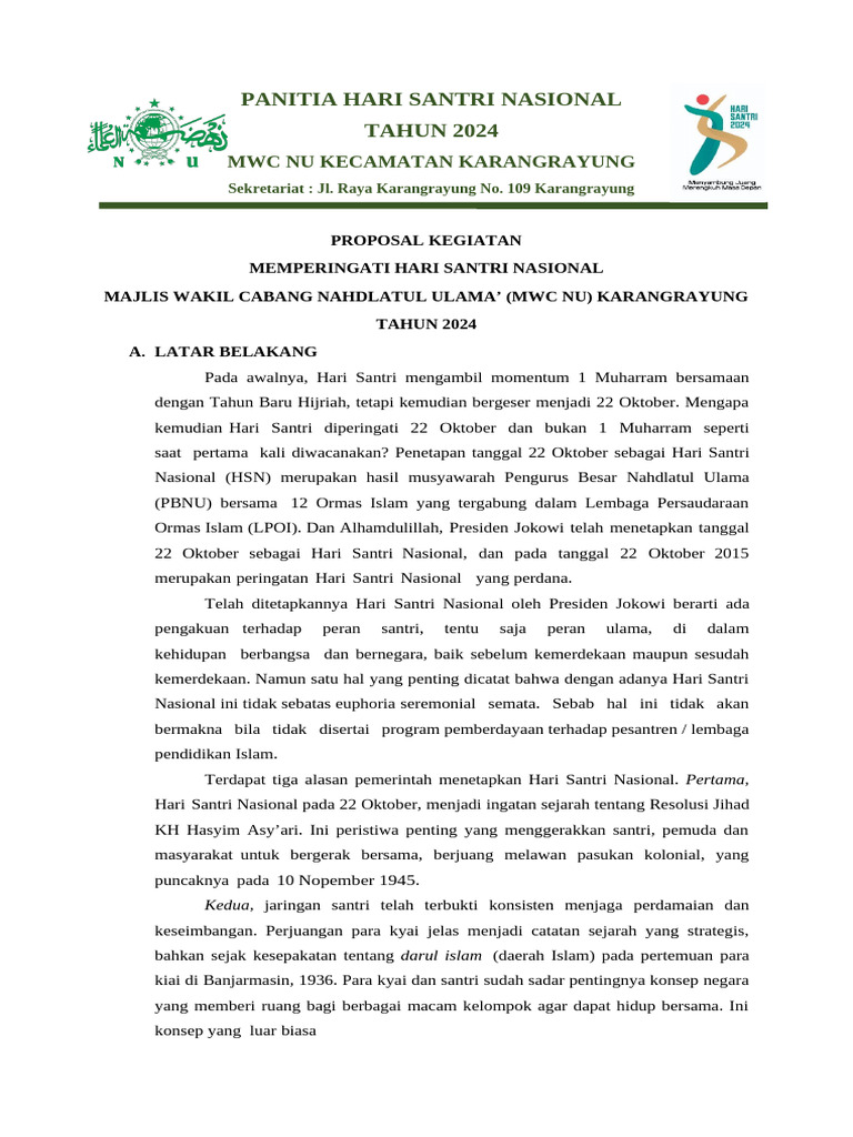 Proposal HSN 2024 | PDF