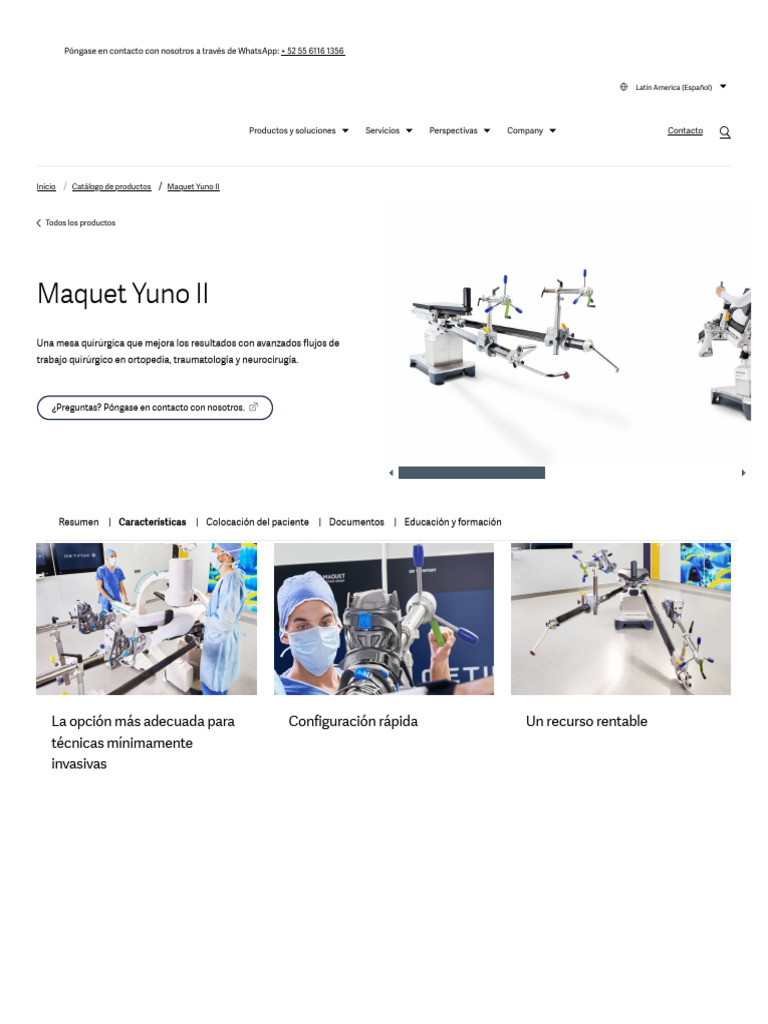 Mesa quirúgica Maquet Yuno II_ facilita sus procedimientos ortopédicos ...