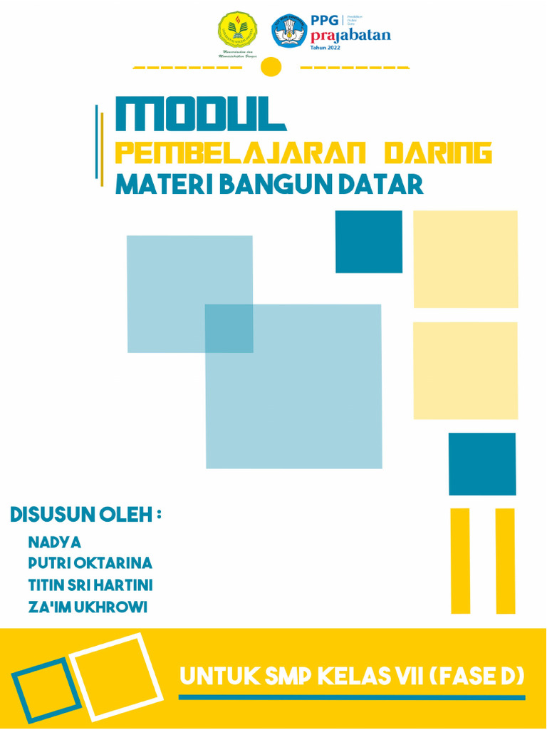 Modul Ajar Daring Materi Bangun Datar - SMPN 74 Jakarta | PDF