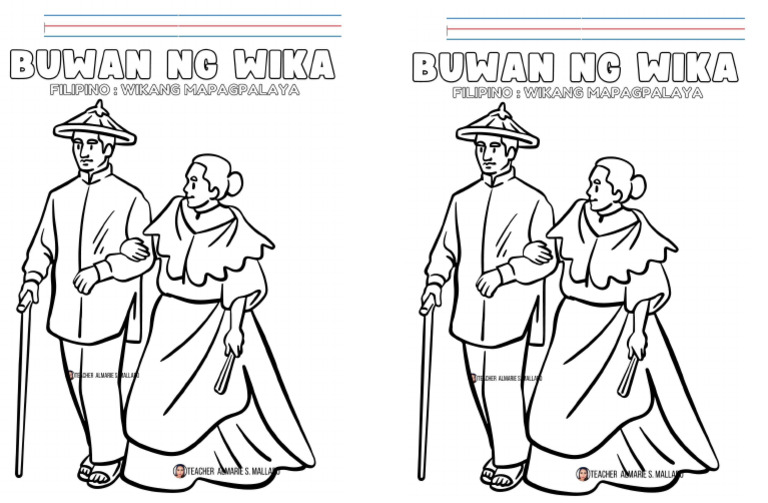 Buwan NG Wika Coloring | PDF
