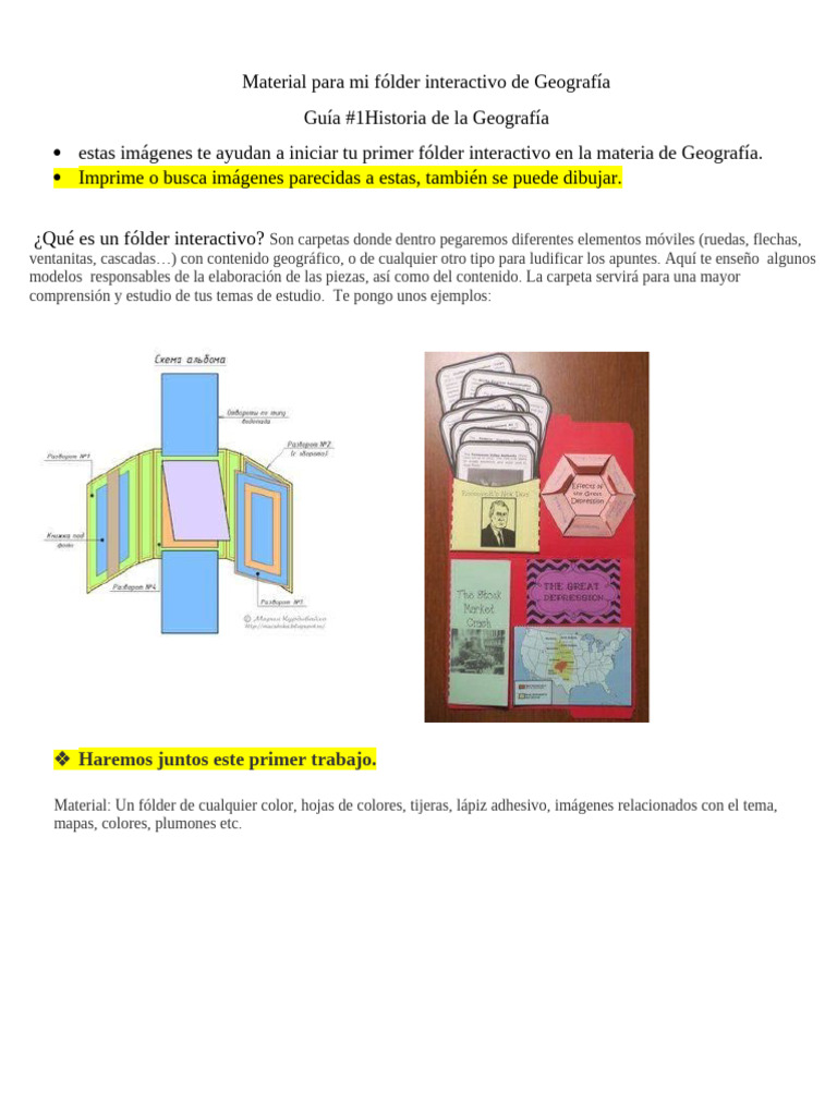 Material para Mi Fólder Interactivo de Geografía | PDF
