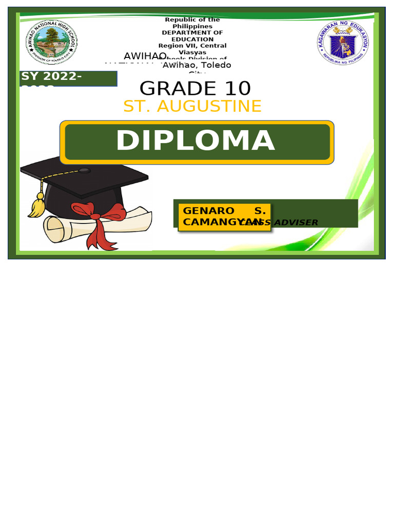 Diploma Cover Page | PDF