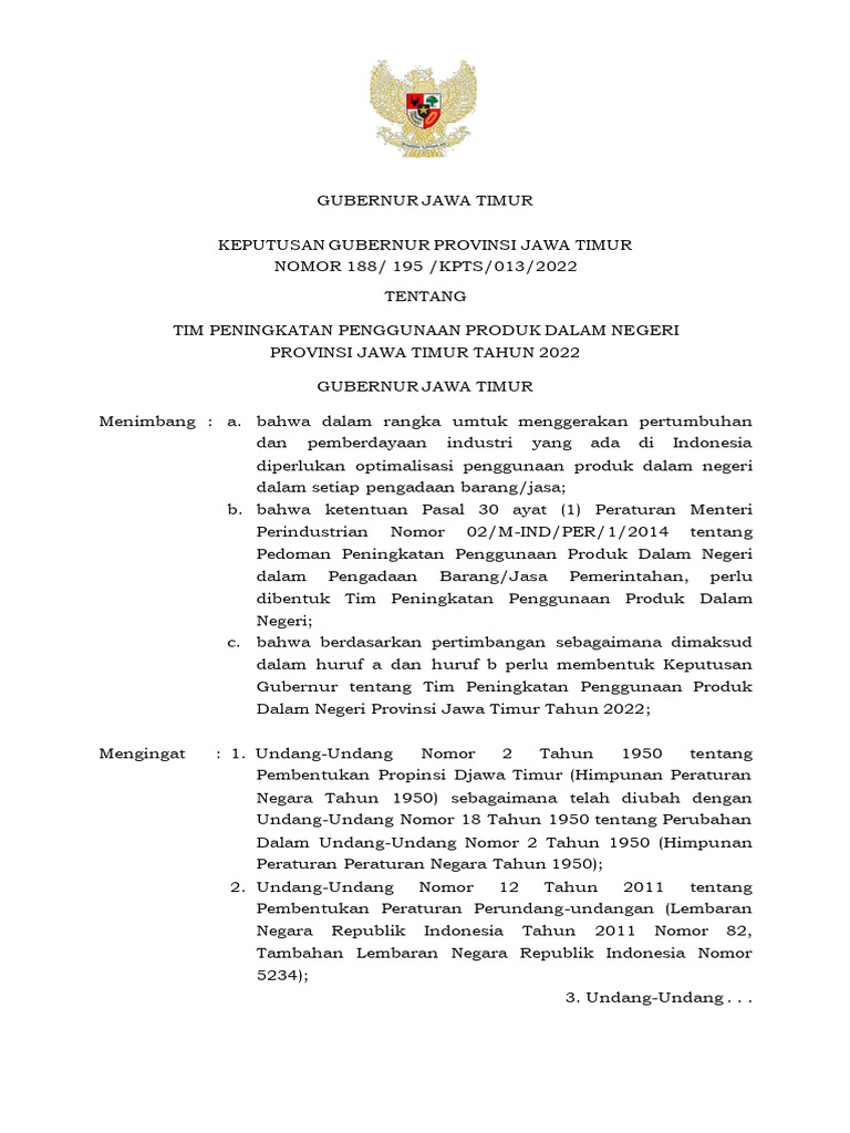 Tim P3DN Prov Jatim | PDF