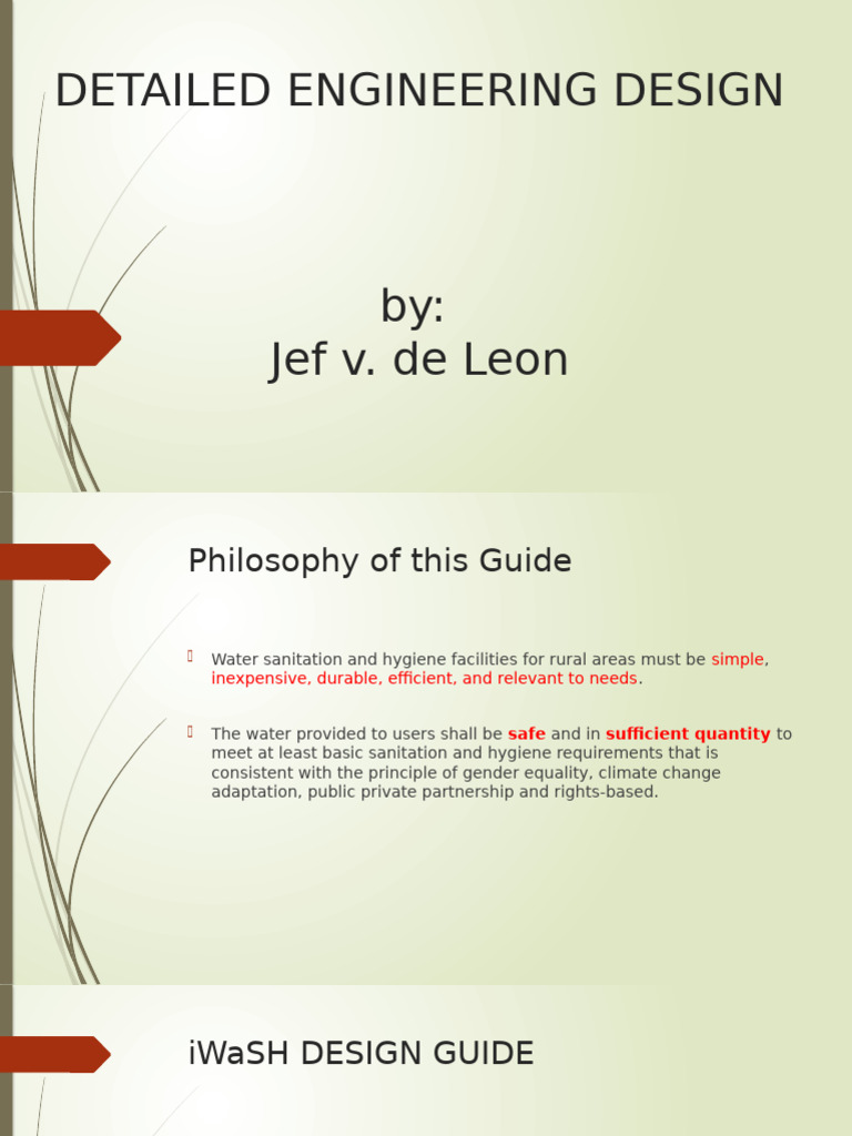 Session 3 Detailed Engineering Design | PDF