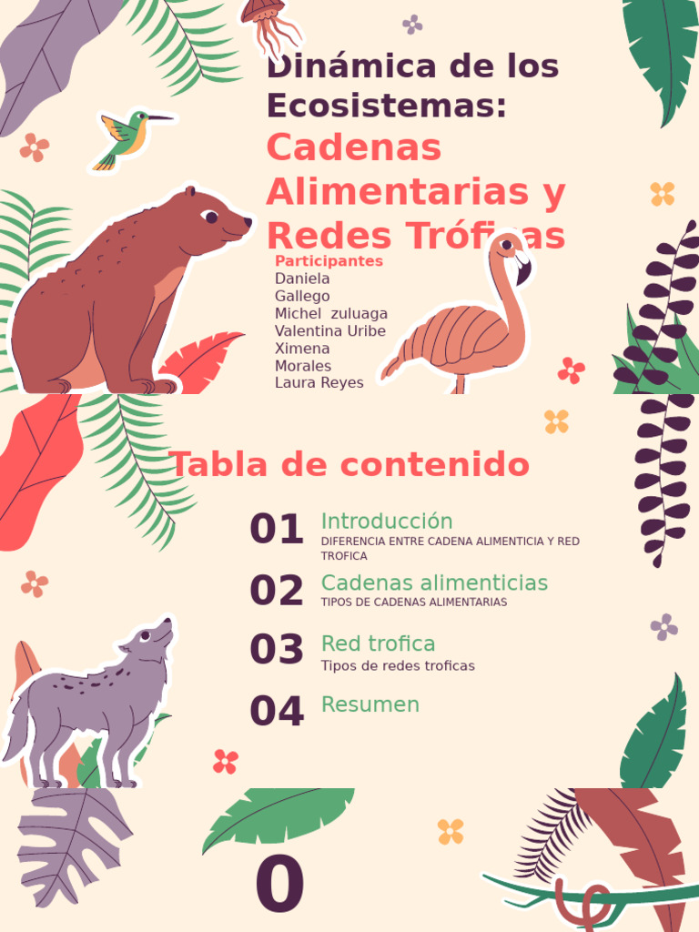 Cadena Alimentica y Red Trofica | PDF