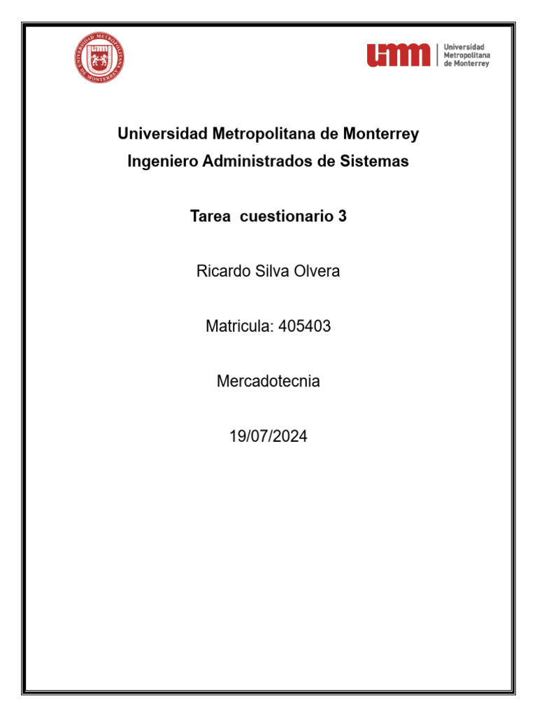 RSO Cuestionario3 Mercadotecnia | PDF