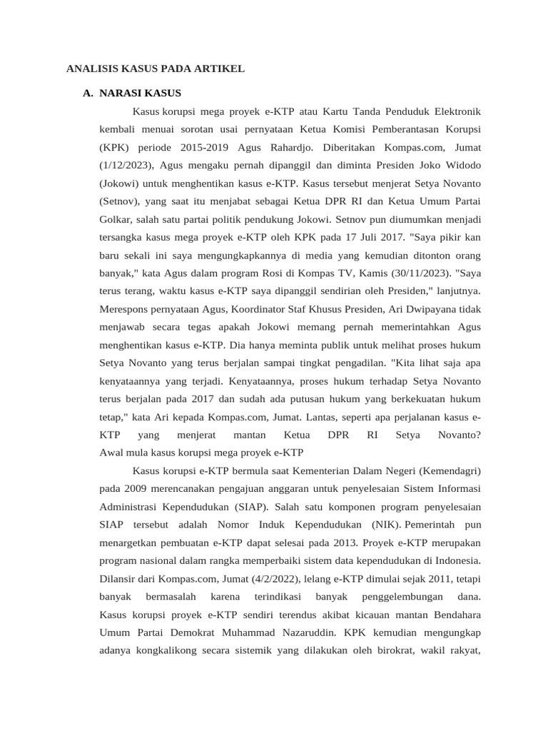 PBAK ANALISIS KASUS[1] | PDF