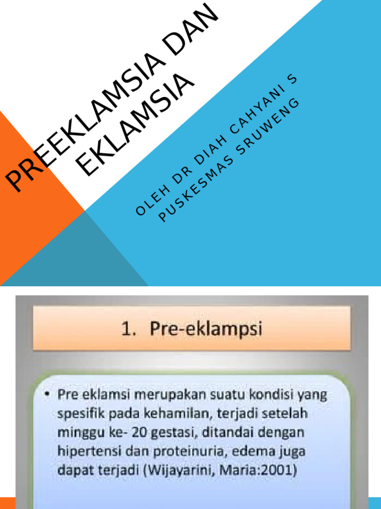 Preeklamsia Dan Eklamsia | PDF
