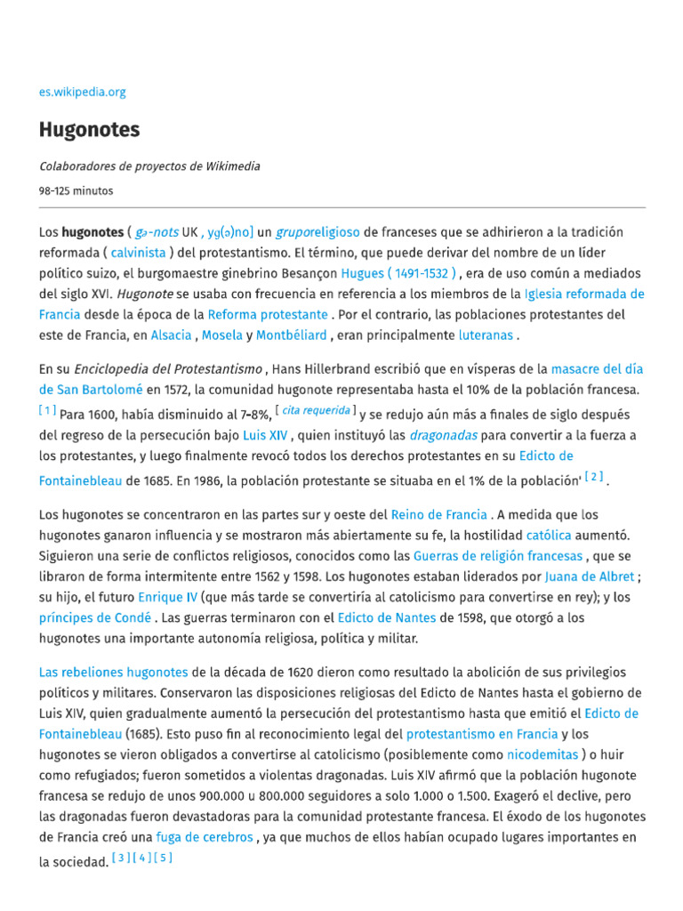 Hugonotes en | PDF