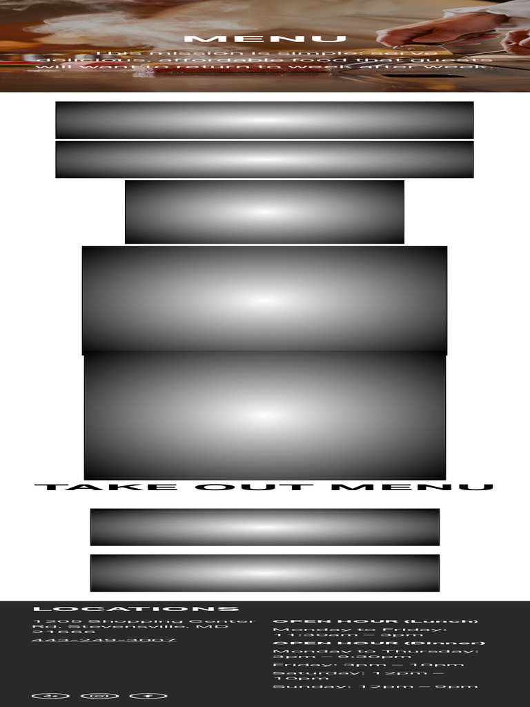 Menu — Tokyo Bay Japanese Steakhouse | PDF