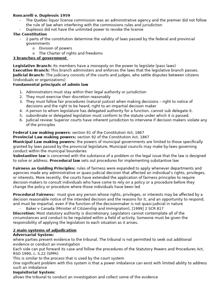 Admin Law Test 2 Notes | PDF