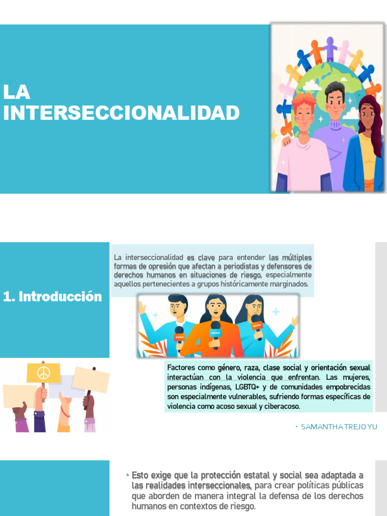 Expo. La Interseccionalidad | PDF