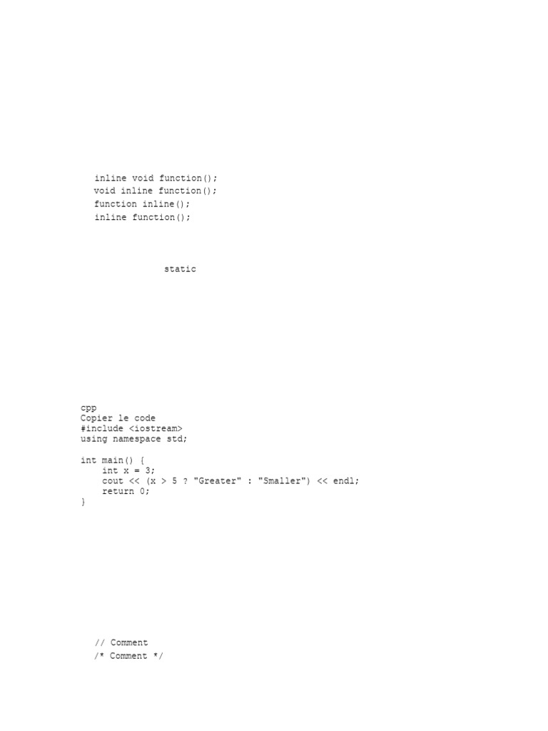 QCM Langage c3 | PDF