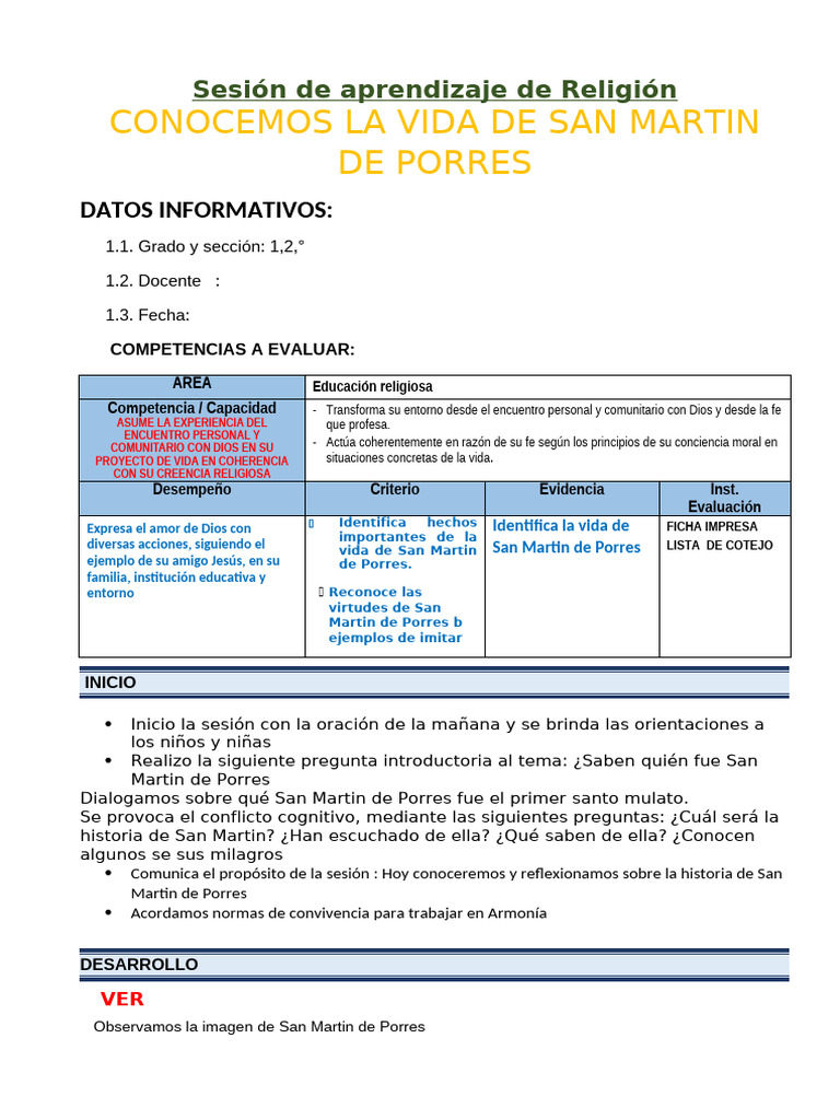 Conocemos La Vida de San Martin - Paola | PDF
