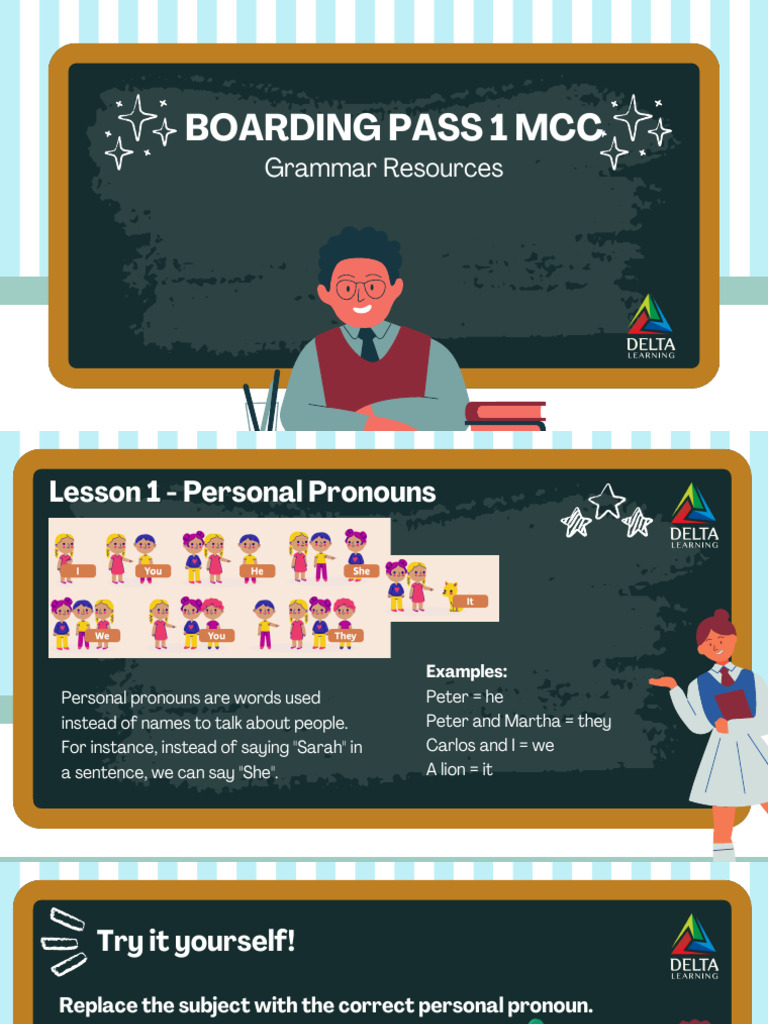 Grammar Resources Boarding Pass 1 MCC | PDF